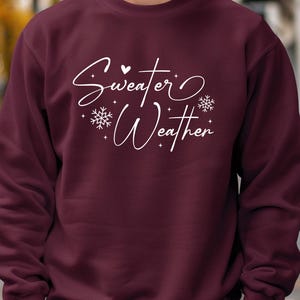Sweater Weather Sweatshirt: Cozy Unisex Fall Pullover - Etsy