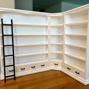 Mini Library for Mini Brands Books | 1/6th Scale | Mini Bookshelf ...