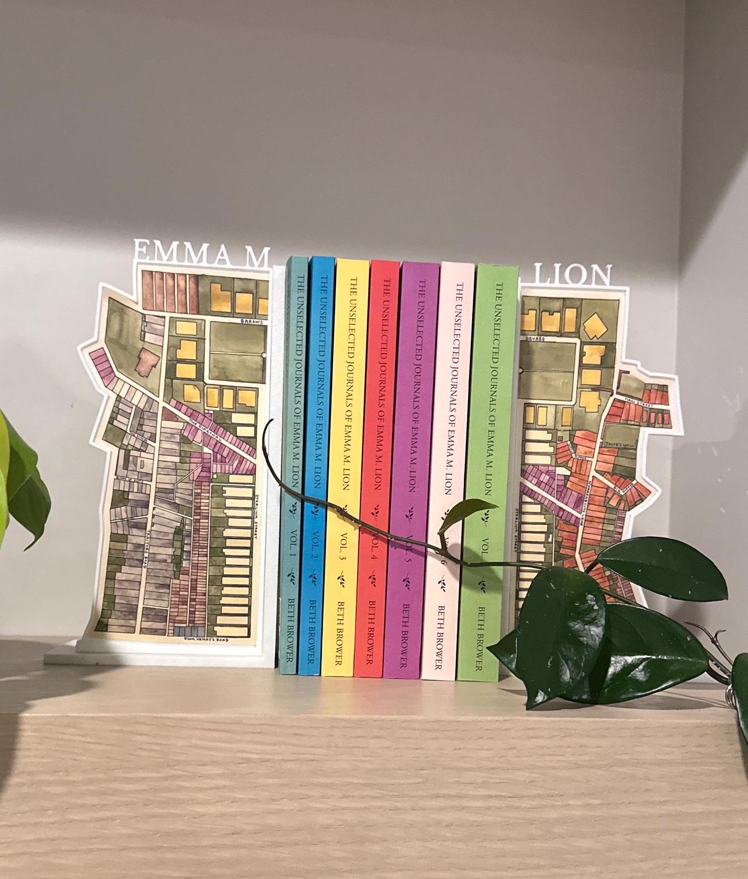 Emma M. Lion Bookend | St. Crispian's Map Bookend L Book Decor L Beth ...