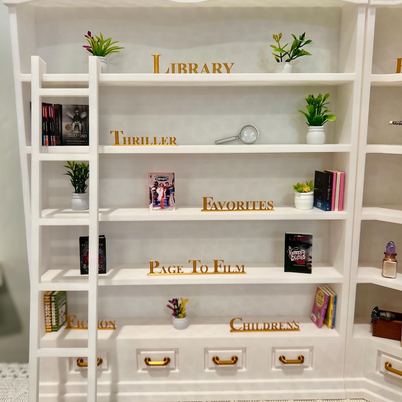 Bookshelf Labels Small - Etsy