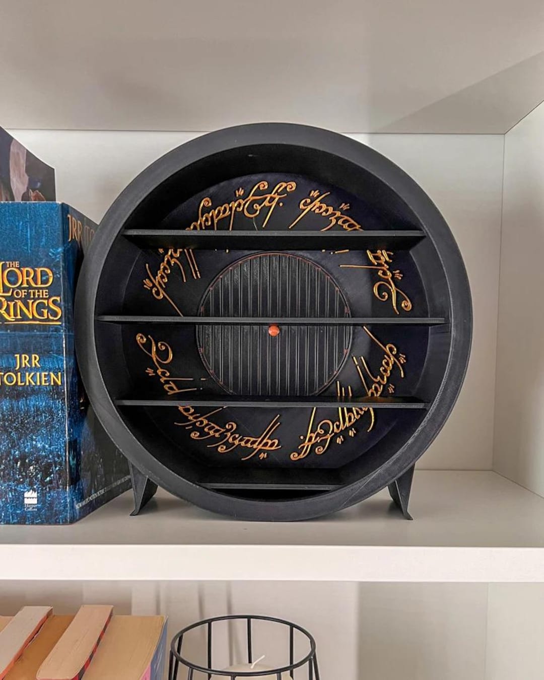LOTR MINI BOOKSHELF | Hobbit Hole Bookshelf | One Ring | Bookshelf ...