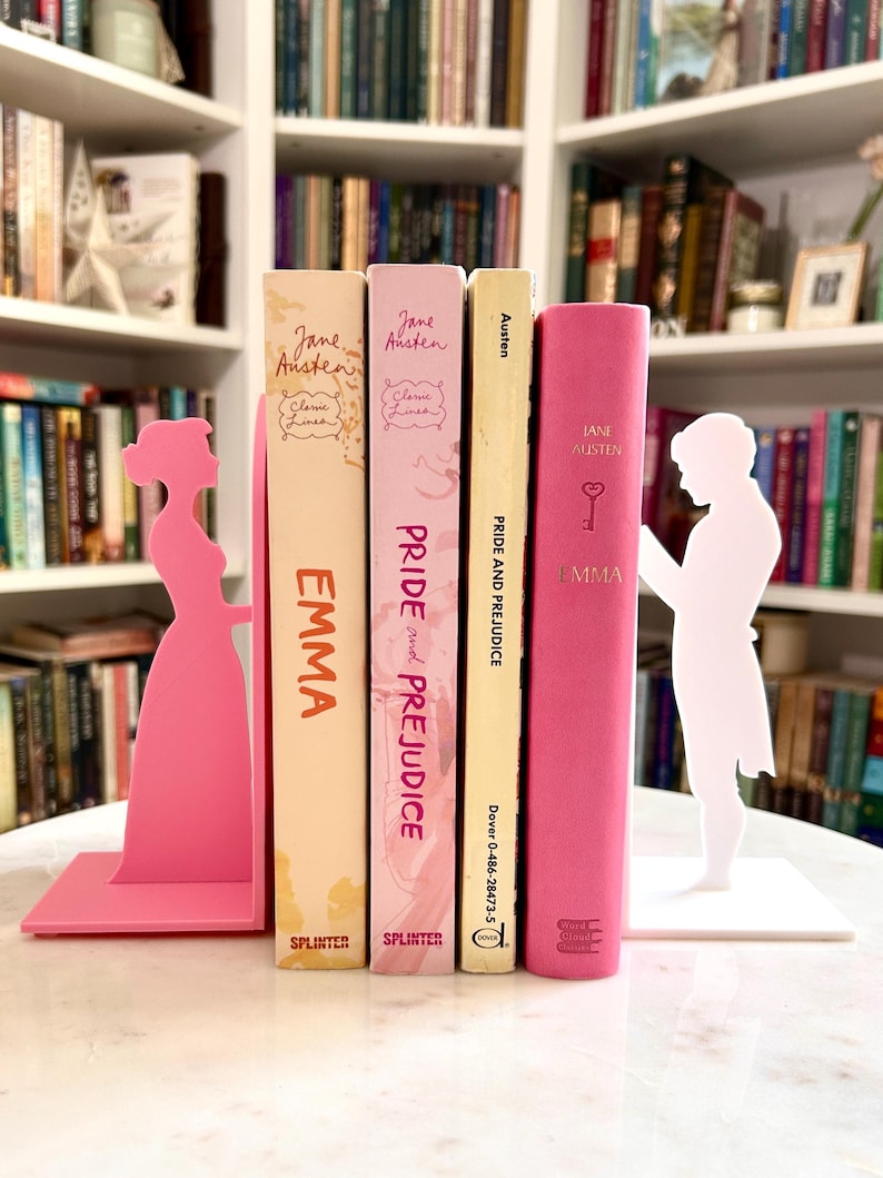 Pride and Prejudice Bookends | Literary Decor | Book Lover Gift ...