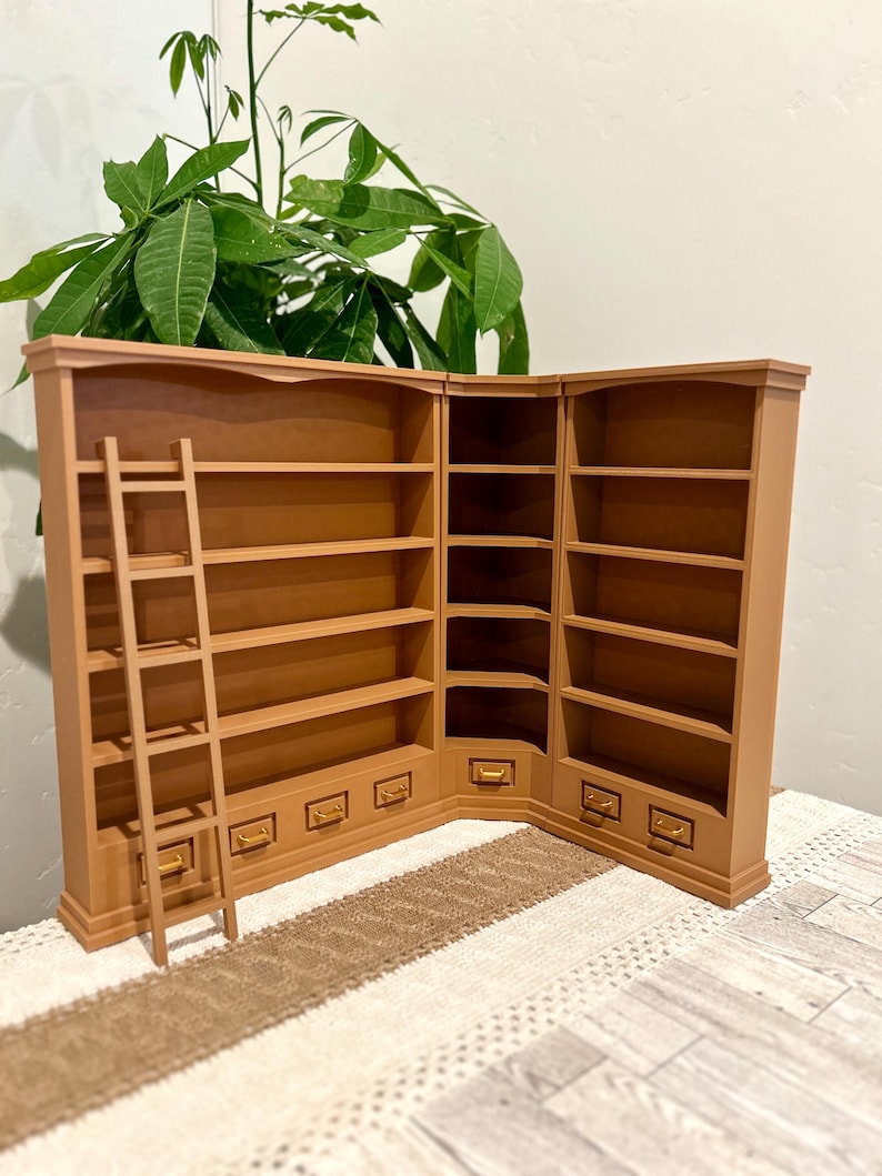 Mini Library for Mini Brands Books | 1/6th Scale | Mini Bookshelf ...