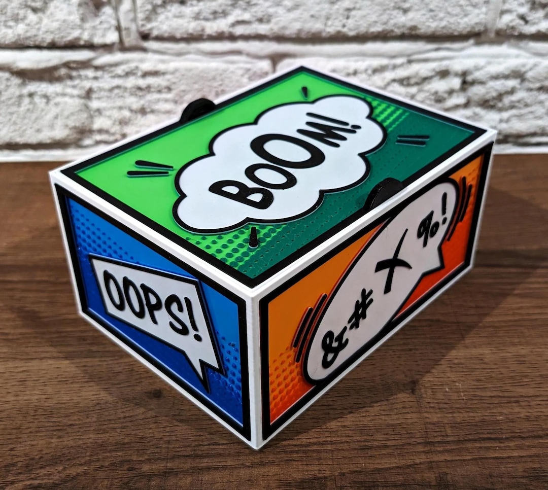 Comic Book Style Storage Box: Geek Desk Organizer, Superhero Decor - Etsy