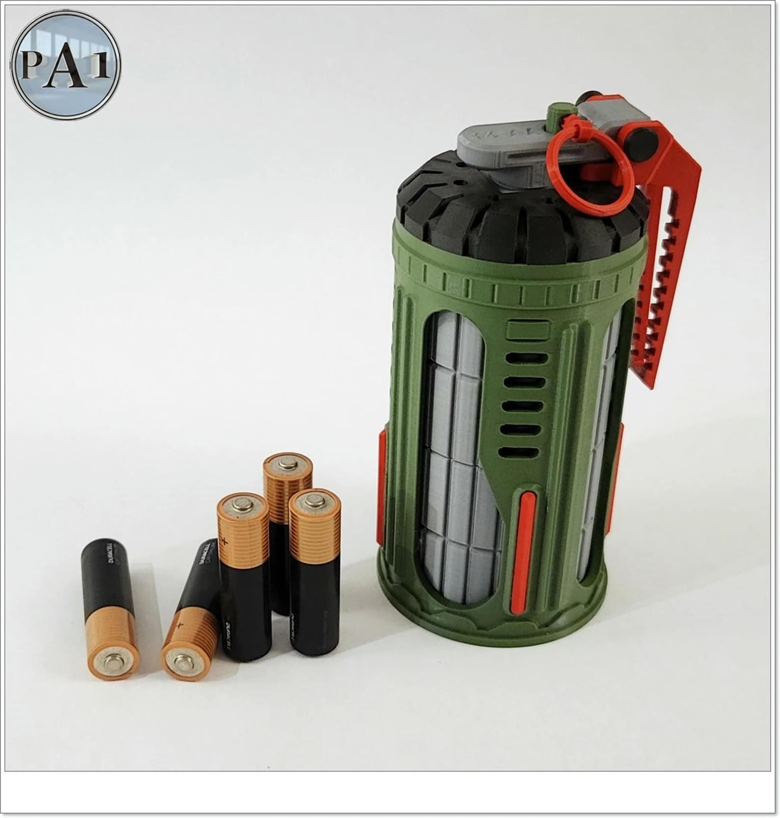 Sci-fi Grenade | Aa Battery Holder | Gamer Desk Tidy | Cosplay Prop ...