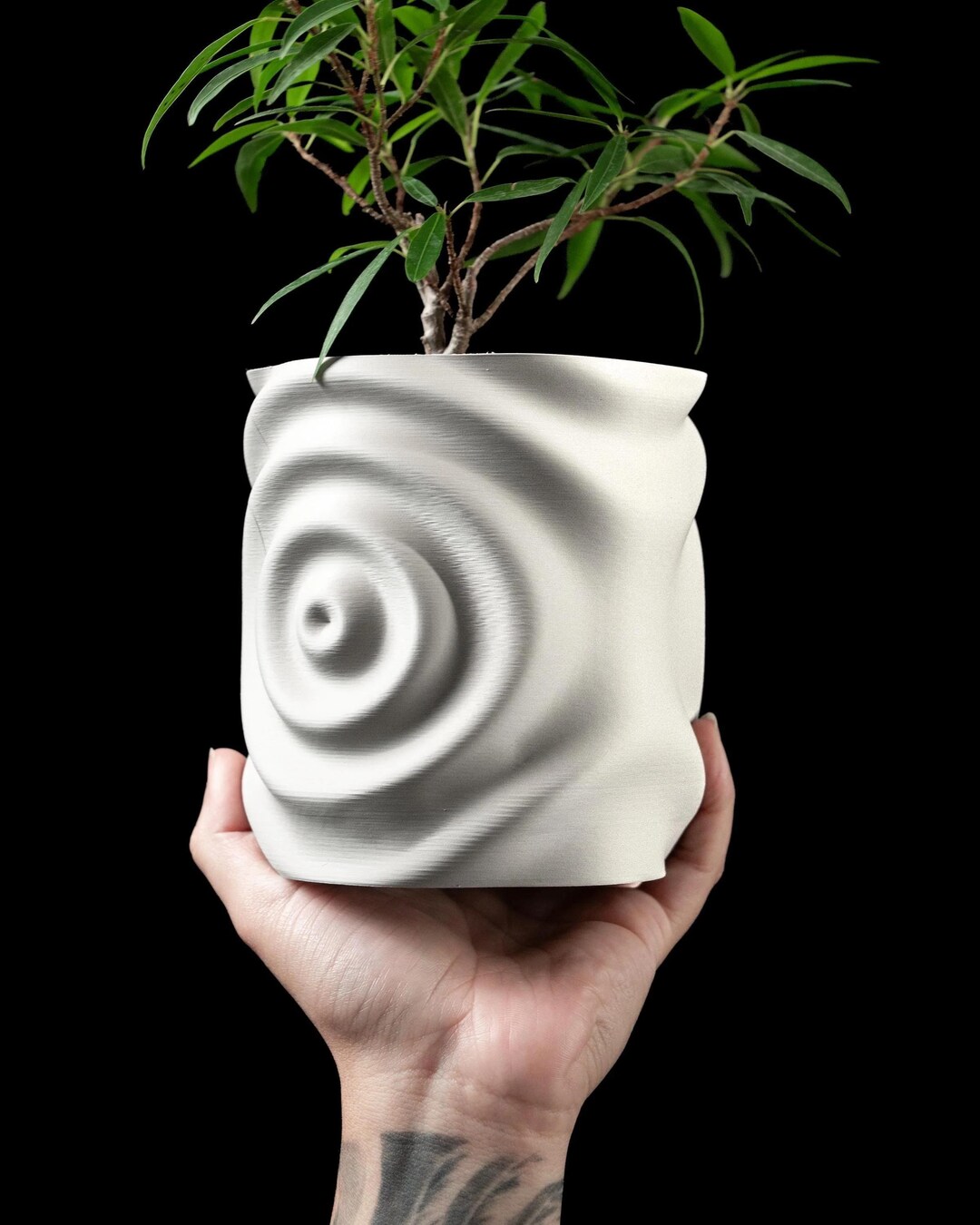 3d Printed Waterdrop Planter: Unique Modern Design With Drip Tray - Etsy