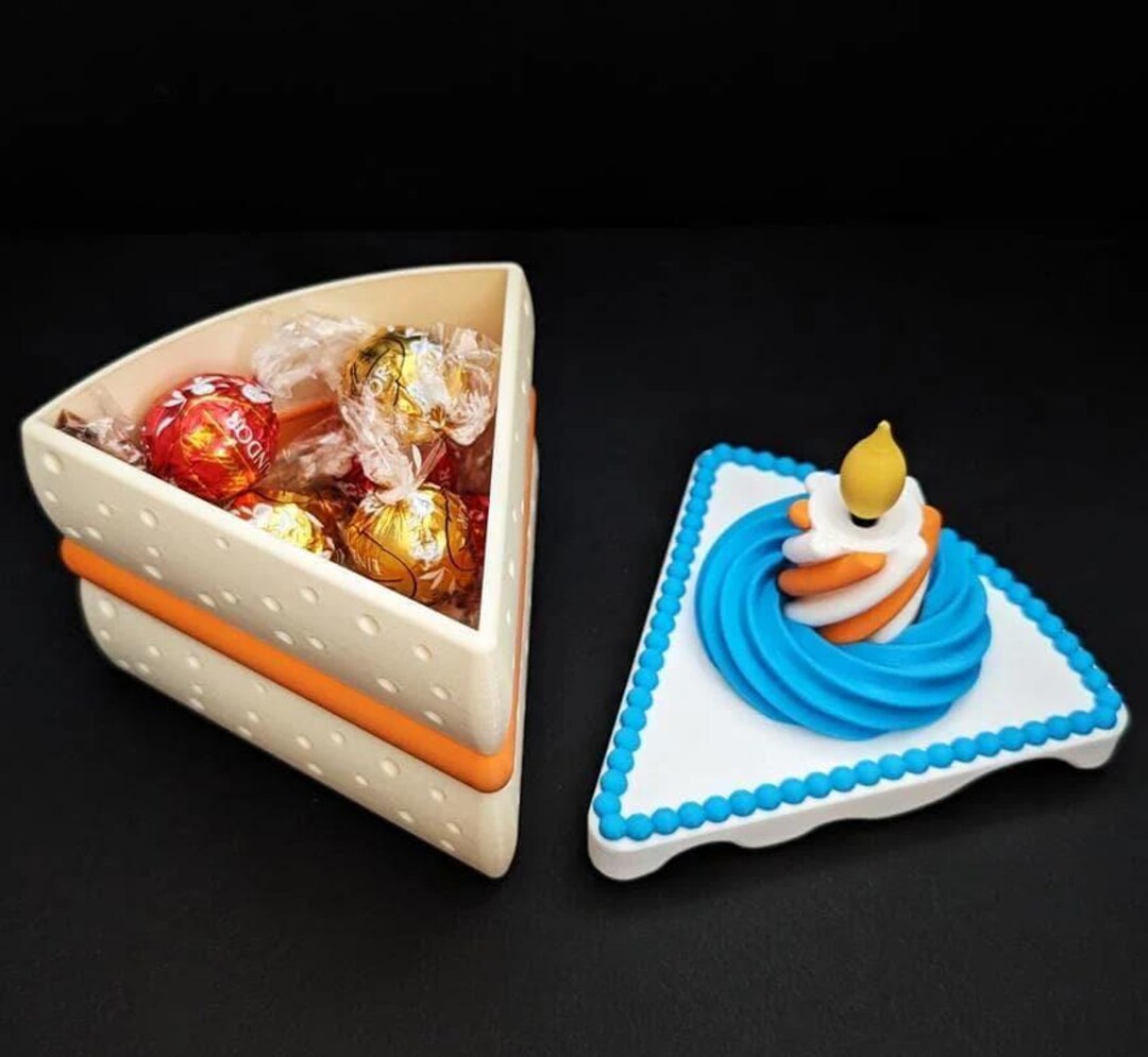 Cake Themed | Birthday Gift Box | 3d Printed | Trinket Keepsake ...