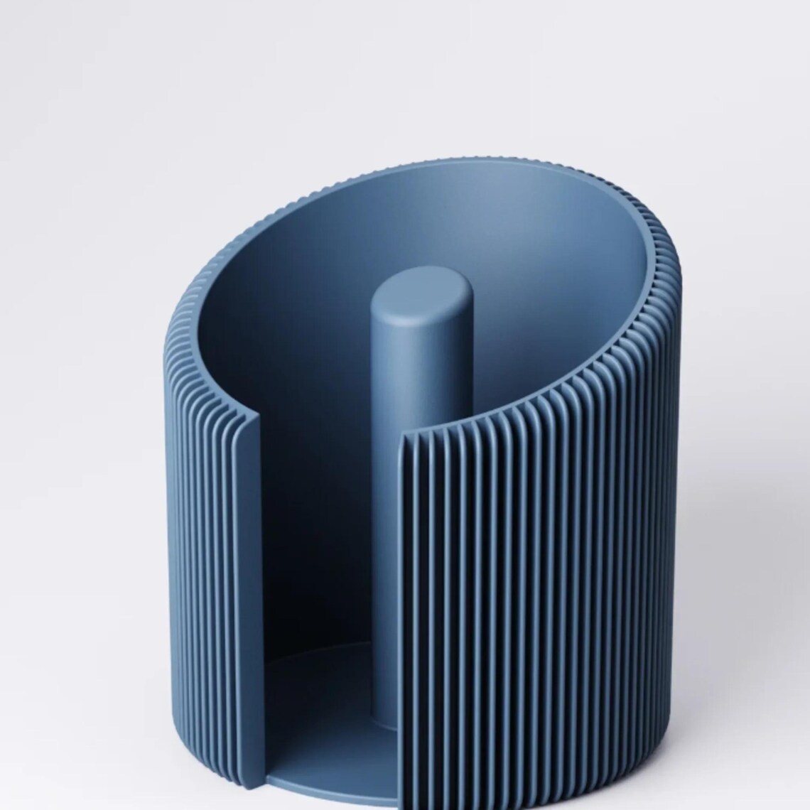 Kitchen Roll Holder | Modern Paper Towel Stand | Ribbed Kitchen Decor ...