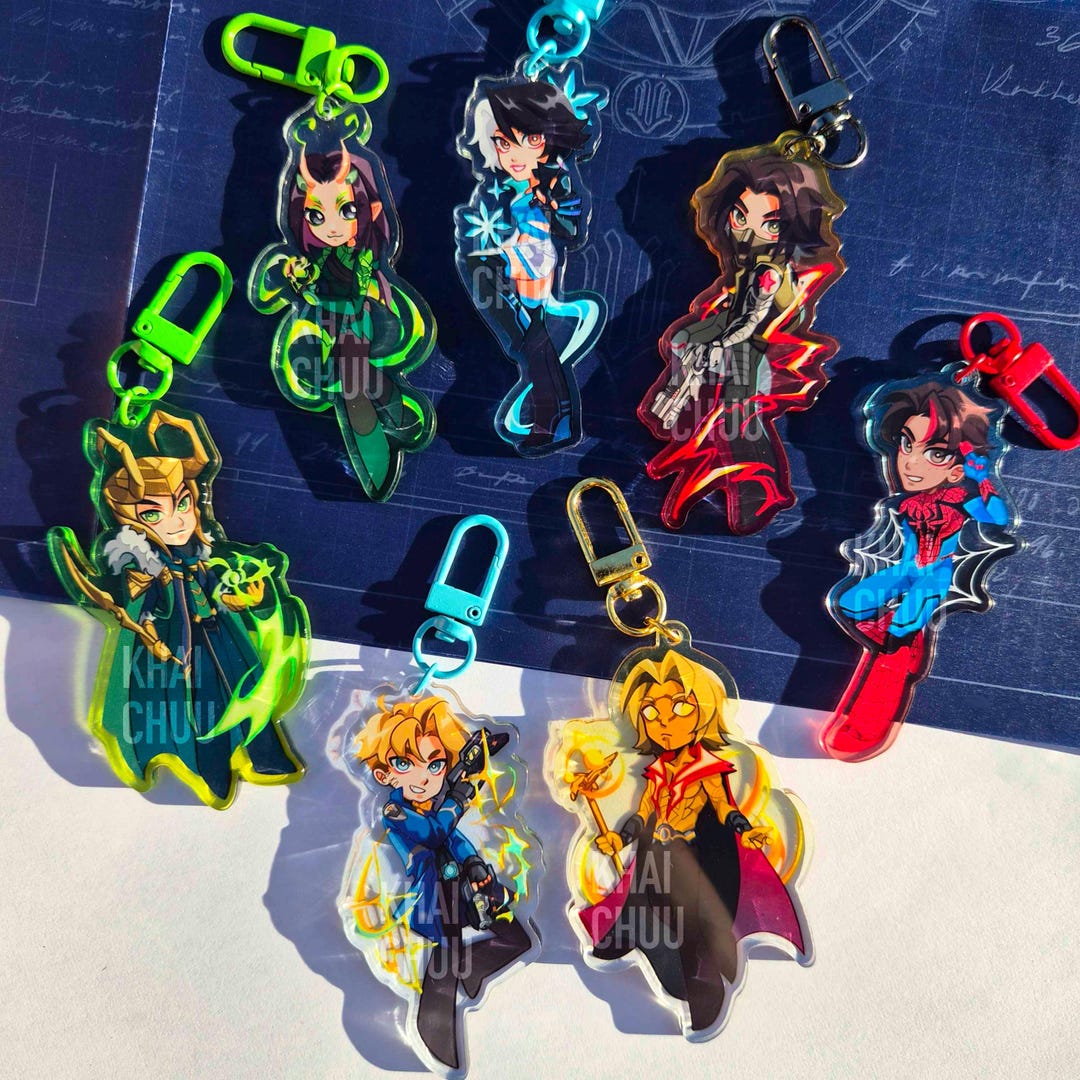 RIVALS CHARMS || 3” Colored Acrylic Charms - Etsy