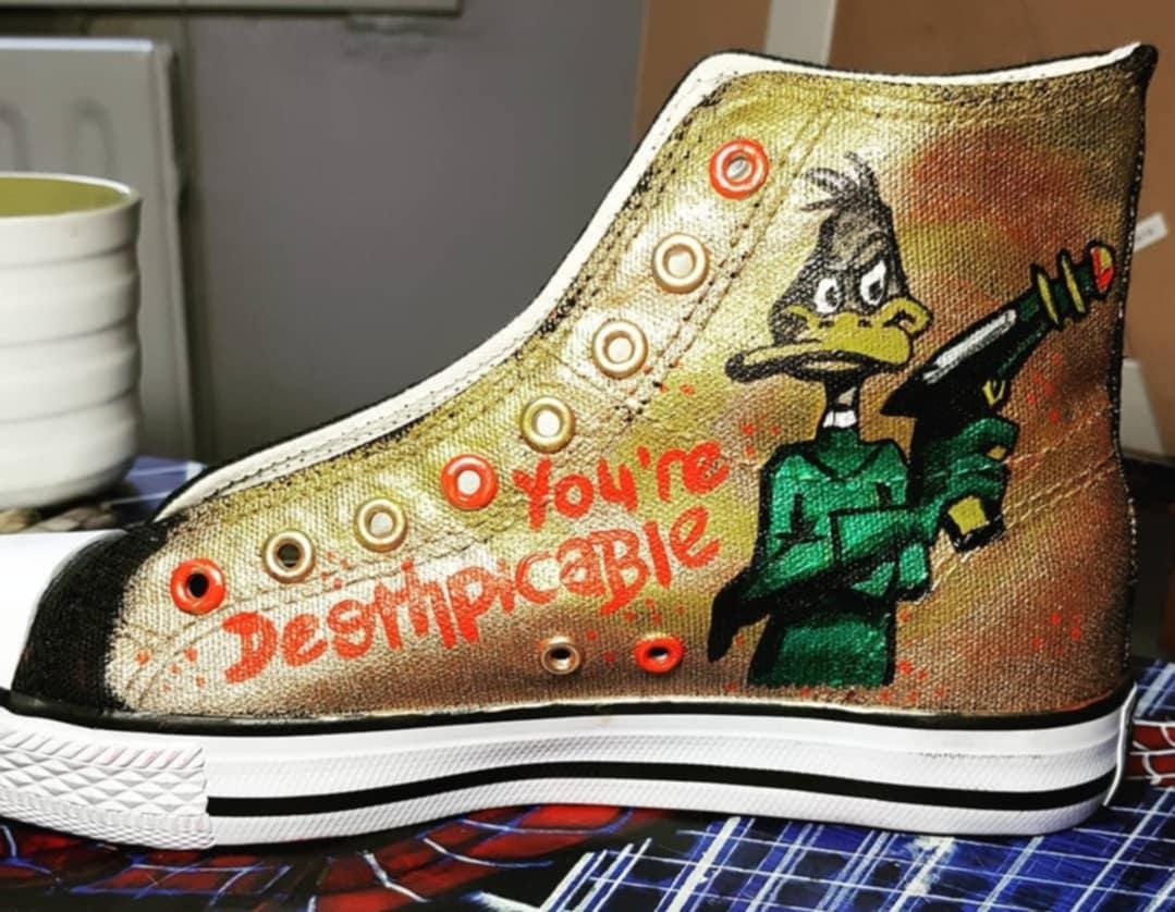 Bespoke Custom Painted Acrylic Shoes - Etsy UK