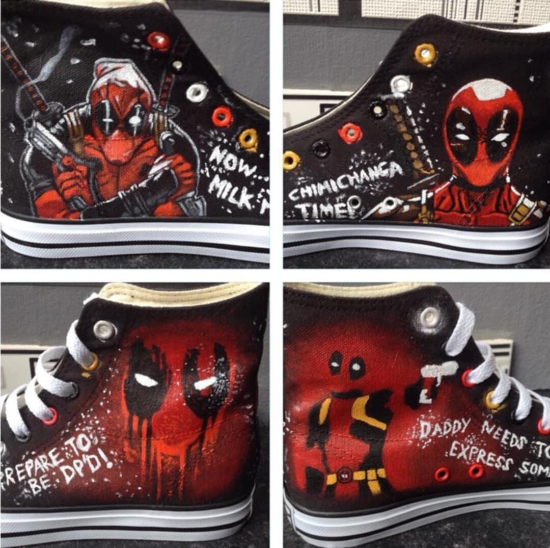 Bespoke Custom Painted Acrylic Shoes - Etsy UK