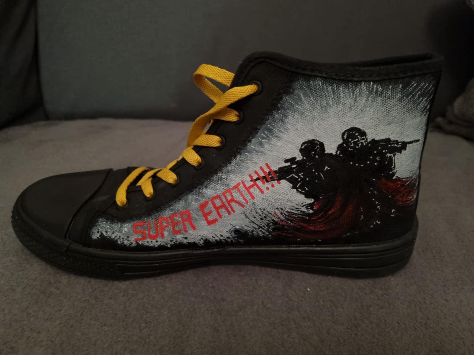 Bespoke Custom Painted Acrylic Shoes - Etsy UK