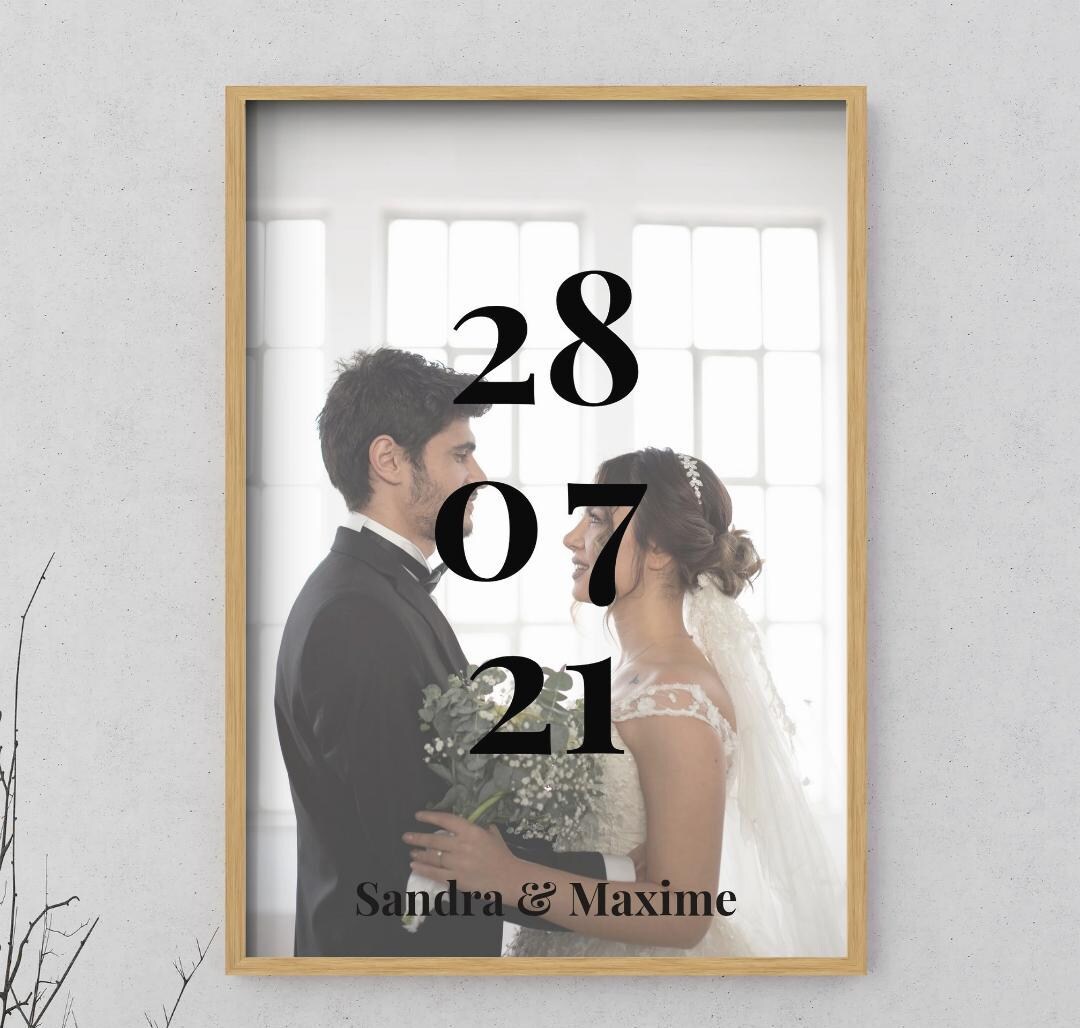 Personalized Couple Poster for Wedding Gift - Anniversary Gift - Couple ...
