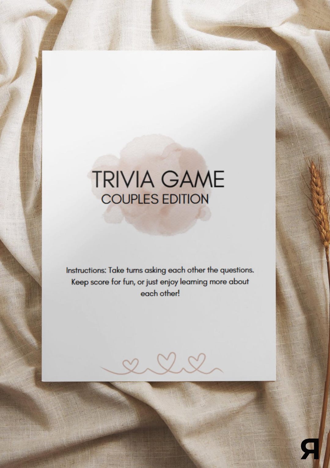 Printable Couples Trivia Game | 3 Rounds of Fun Questions | Digital ...
