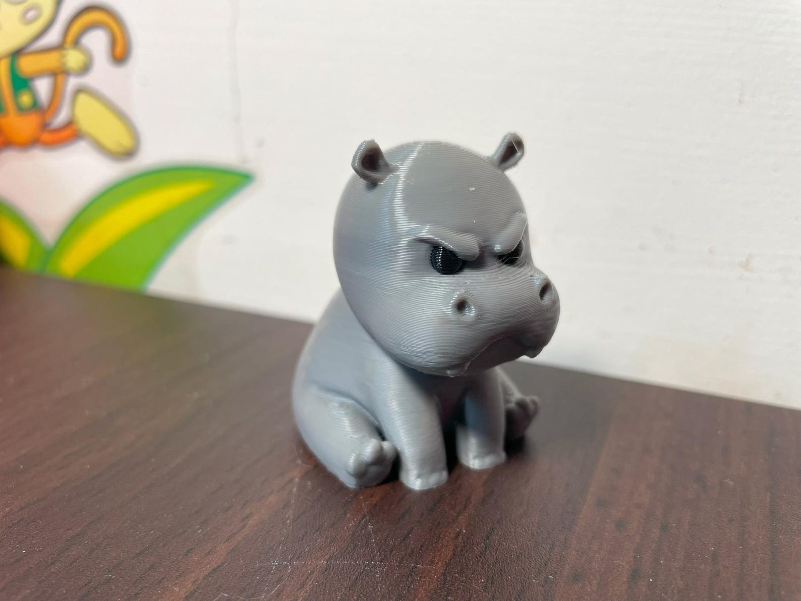 3d-printed Angry Hippo – Unique & Playful Decor Piece - Etsy