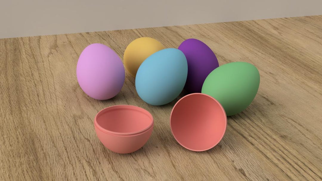 3D Printed Easter Egg Container | Custom Plastic Egg | Reusable ...