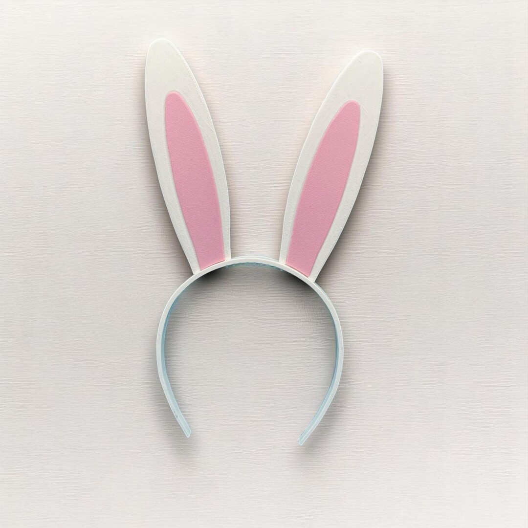 3D Printed Bunny Ears Headband | Easter Costume Accessory | Cute Rabbit ...