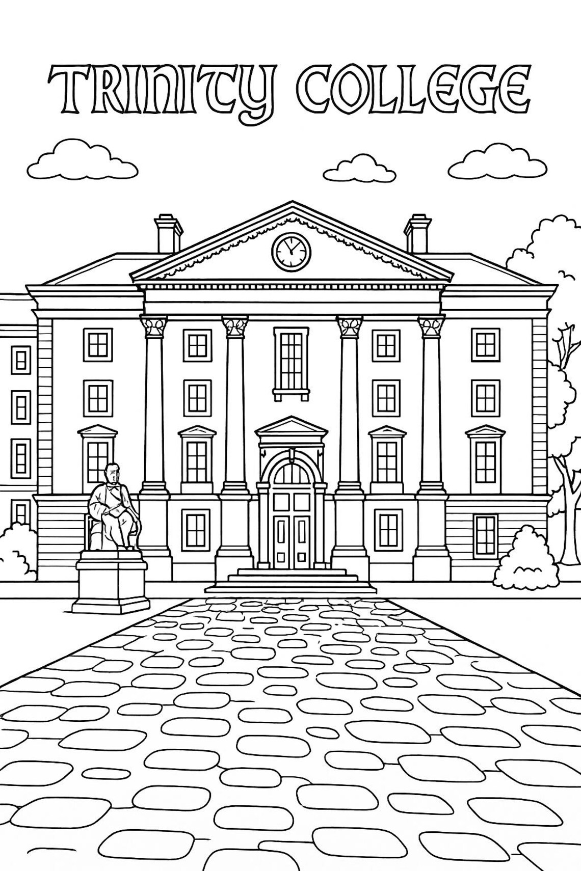 Ireland Coloring Pages – Printable Landmarks & Celtic Art | St. Patrick ...