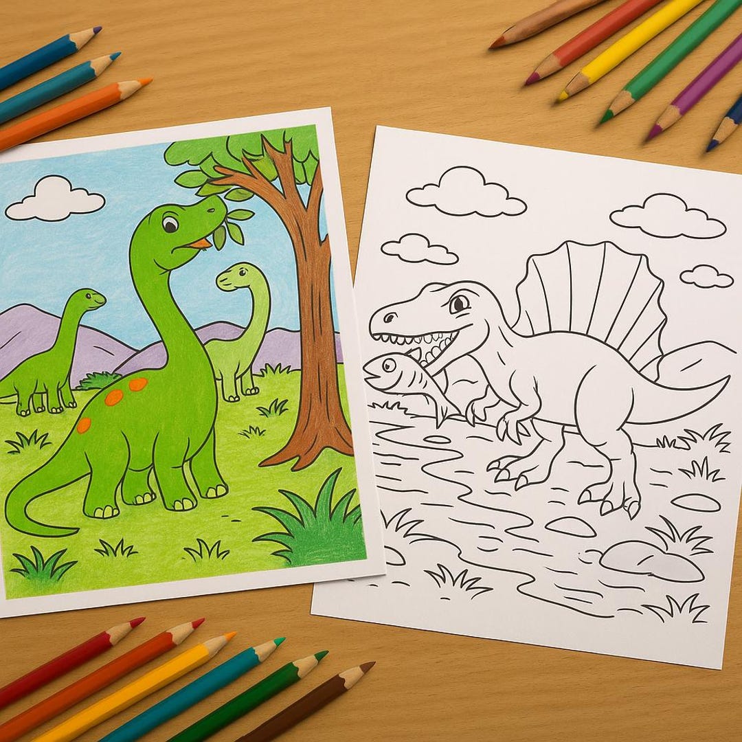 Printable Dinosaur Coloring Pages for Kids – 10 Fun Dino Designs | T ...