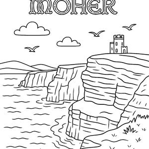 Ireland Coloring Pages – Printable Landmarks & Celtic Art | St. Patrick ...