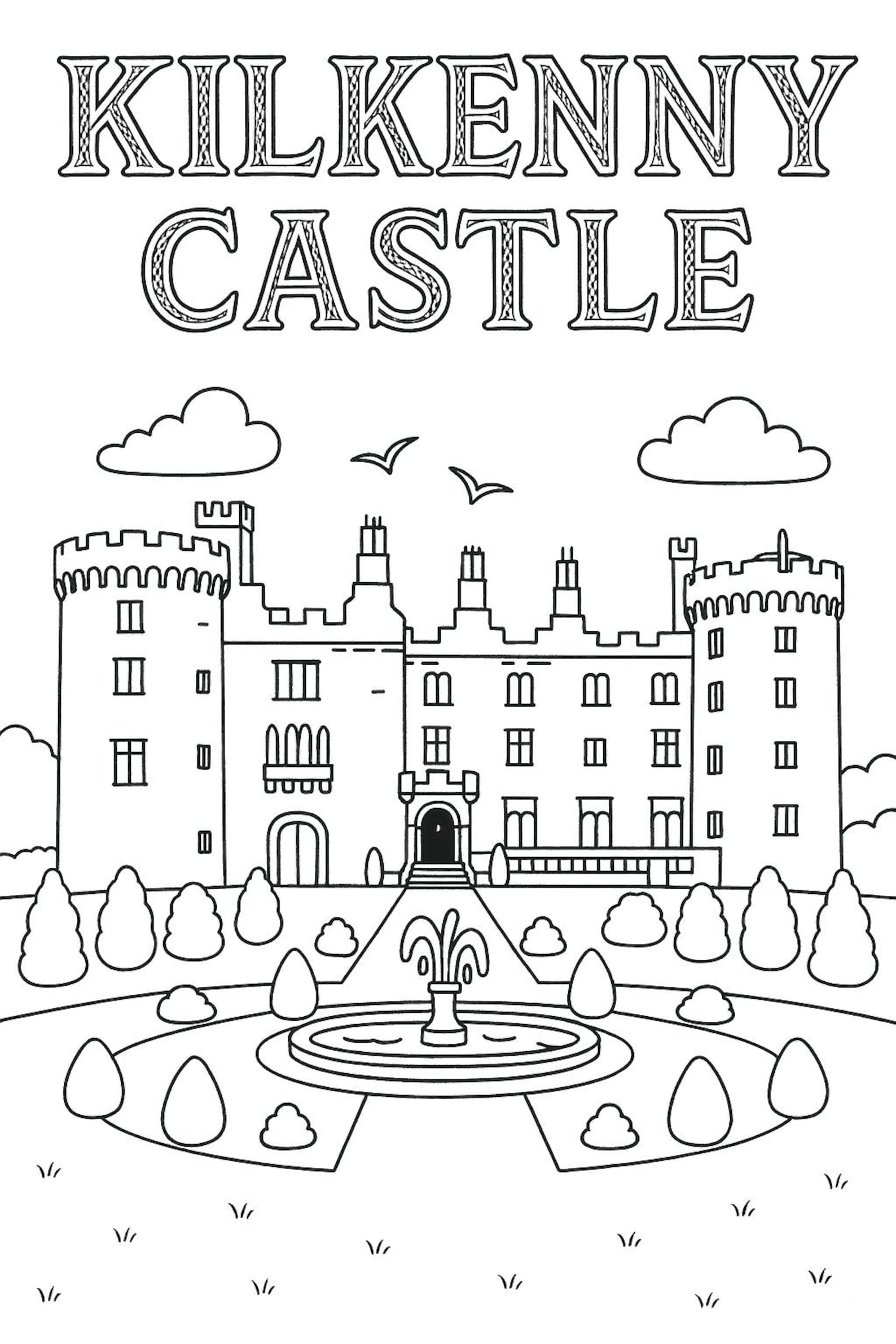 Ireland Coloring Pages – Printable Landmarks & Celtic Art | St. Patrick ...