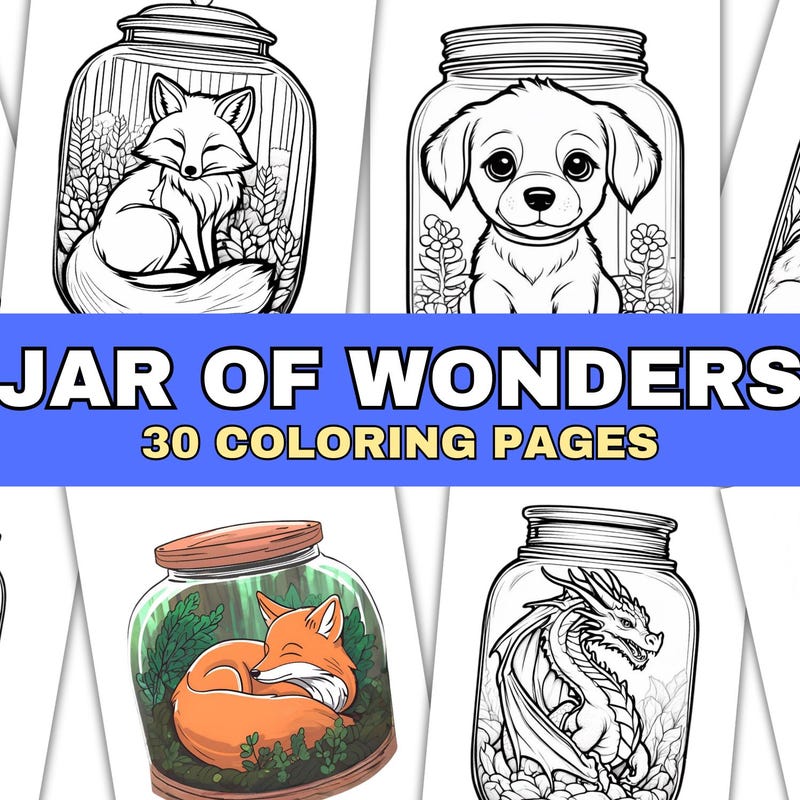 Whimsical Wonders Coloring Book - Etsy