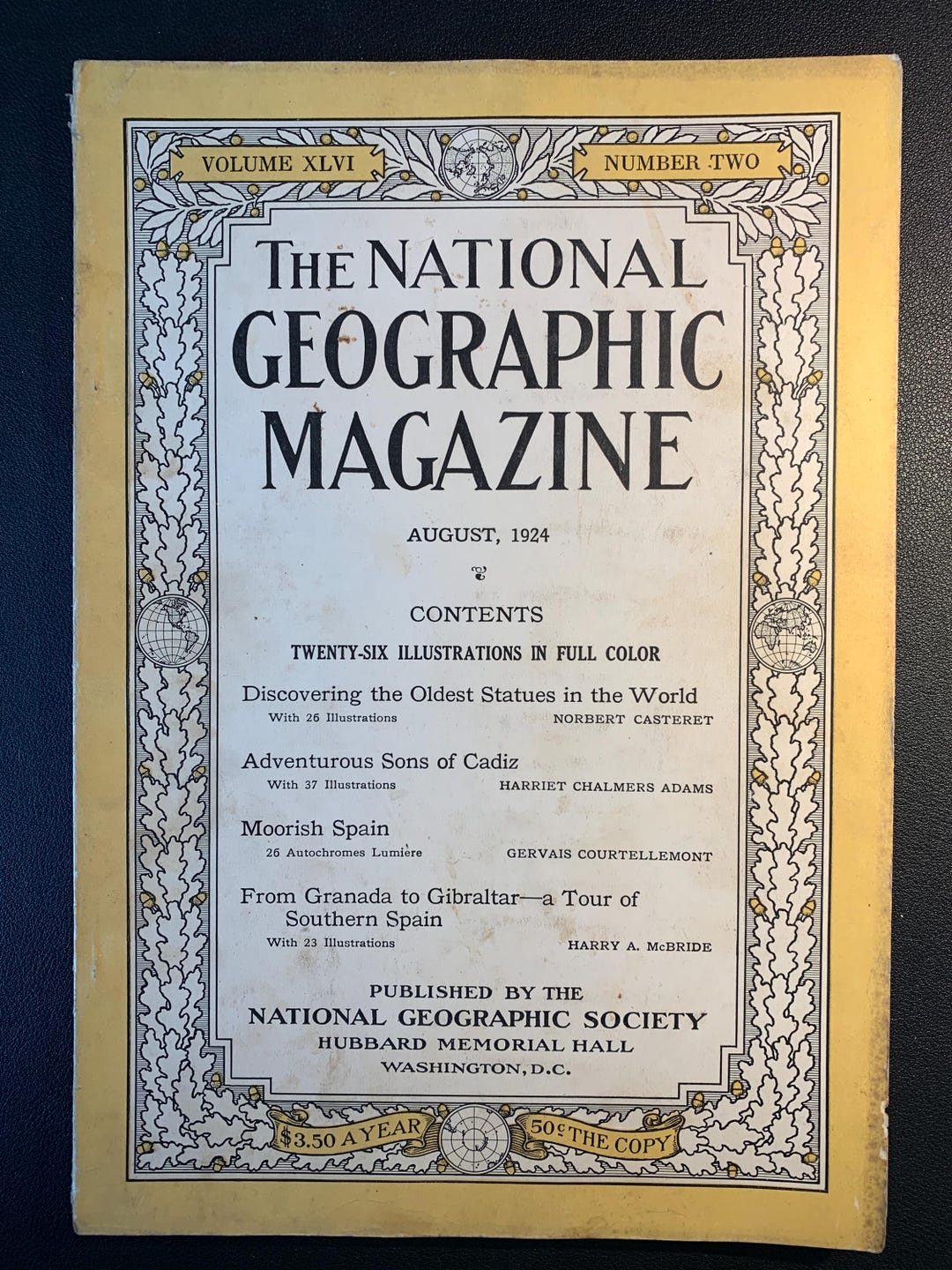 August 1924 - the National Geographic Magazine - Etsy