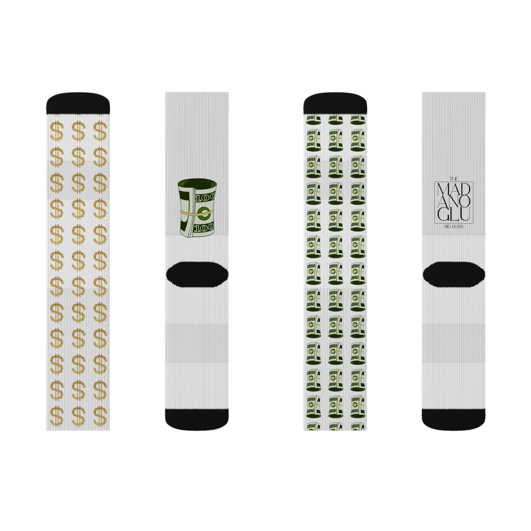 Money Motivation Sublimation Socks Fun Fashion for Financial Dreamers ...