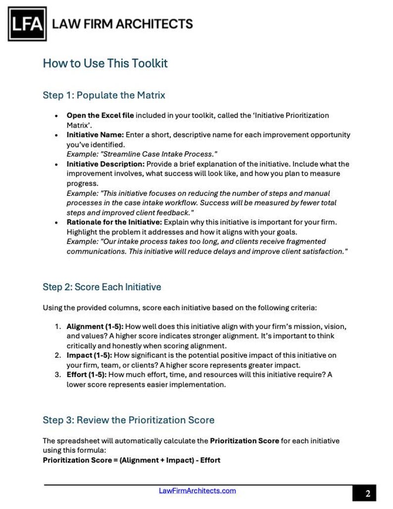 Law Firm Blueprint Toolkit | DIY Firm Strategy, Workflow Planner ...