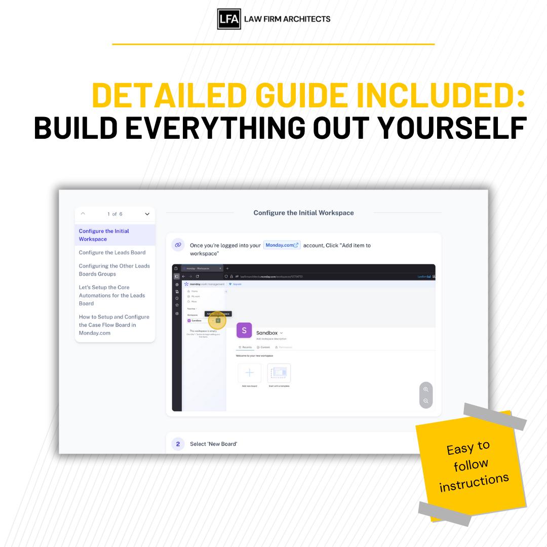Law Firm Case Management Hub Blueprint for Monday.com - Build Your Firm ...