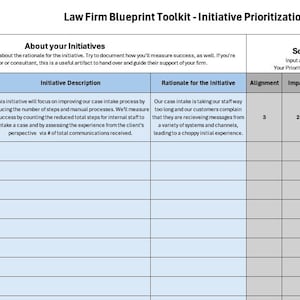 Law Firm Blueprint Toolkit | DIY Firm Strategy, Workflow Planner ...