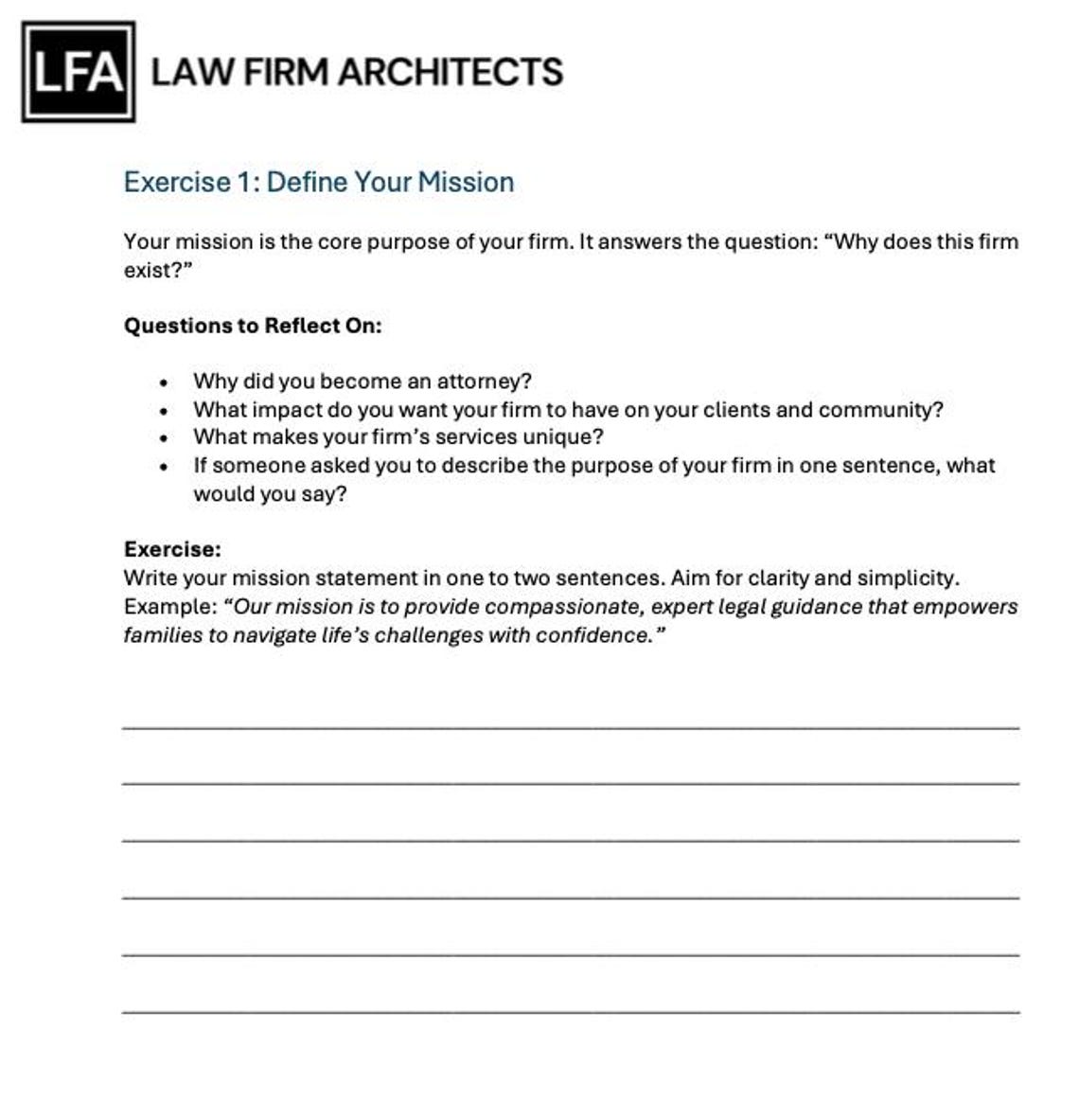 Law Firm Blueprint Toolkit DIY Firm Strategy, Workflow Planner Legal ...