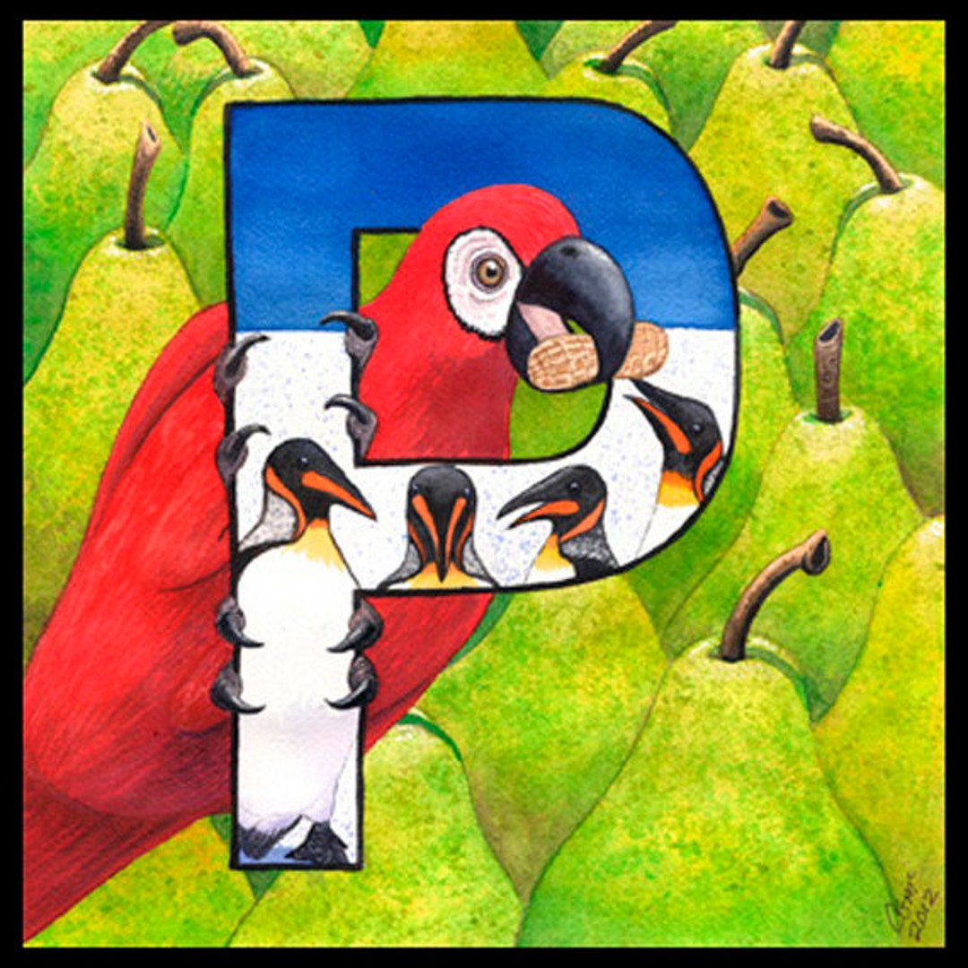 P Parrots Pears and Penguins on This p - Etsy