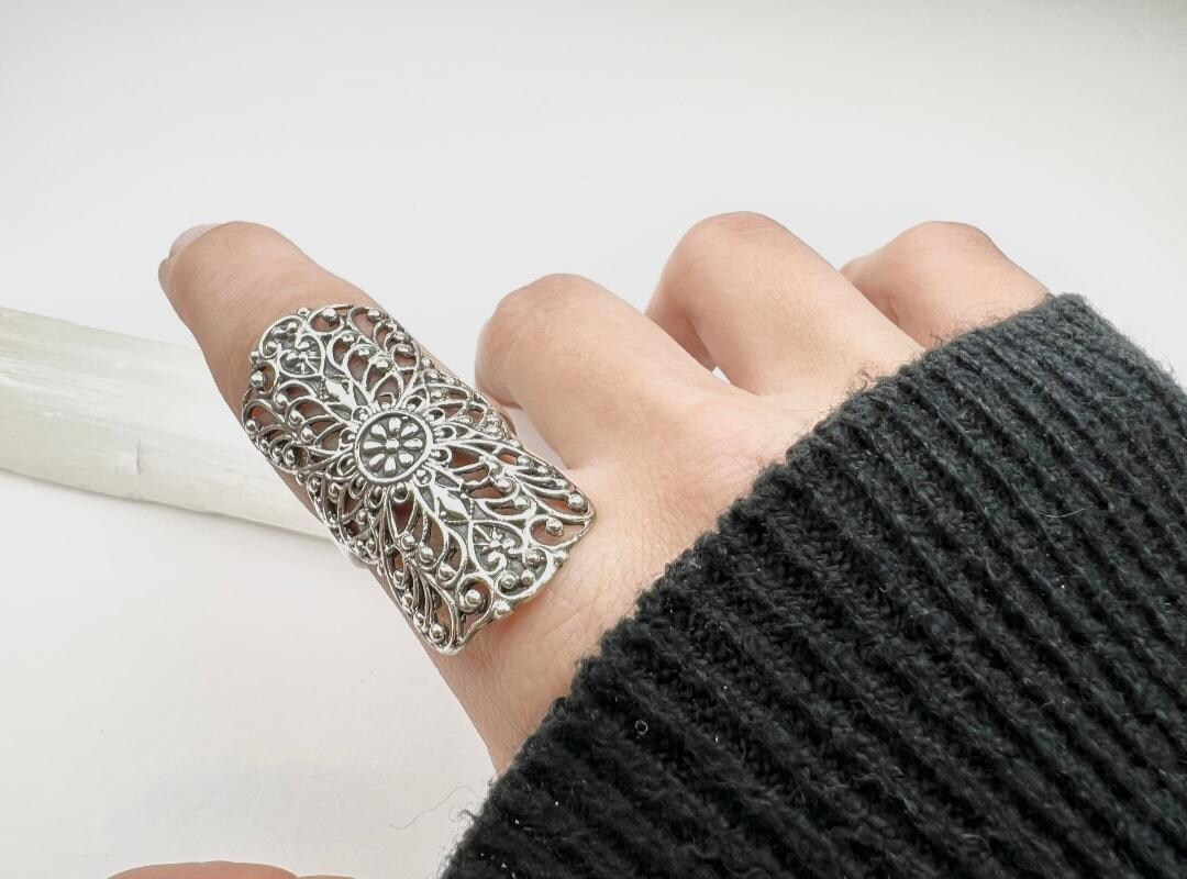 Intricate Sterling Silver Ring - Etsy