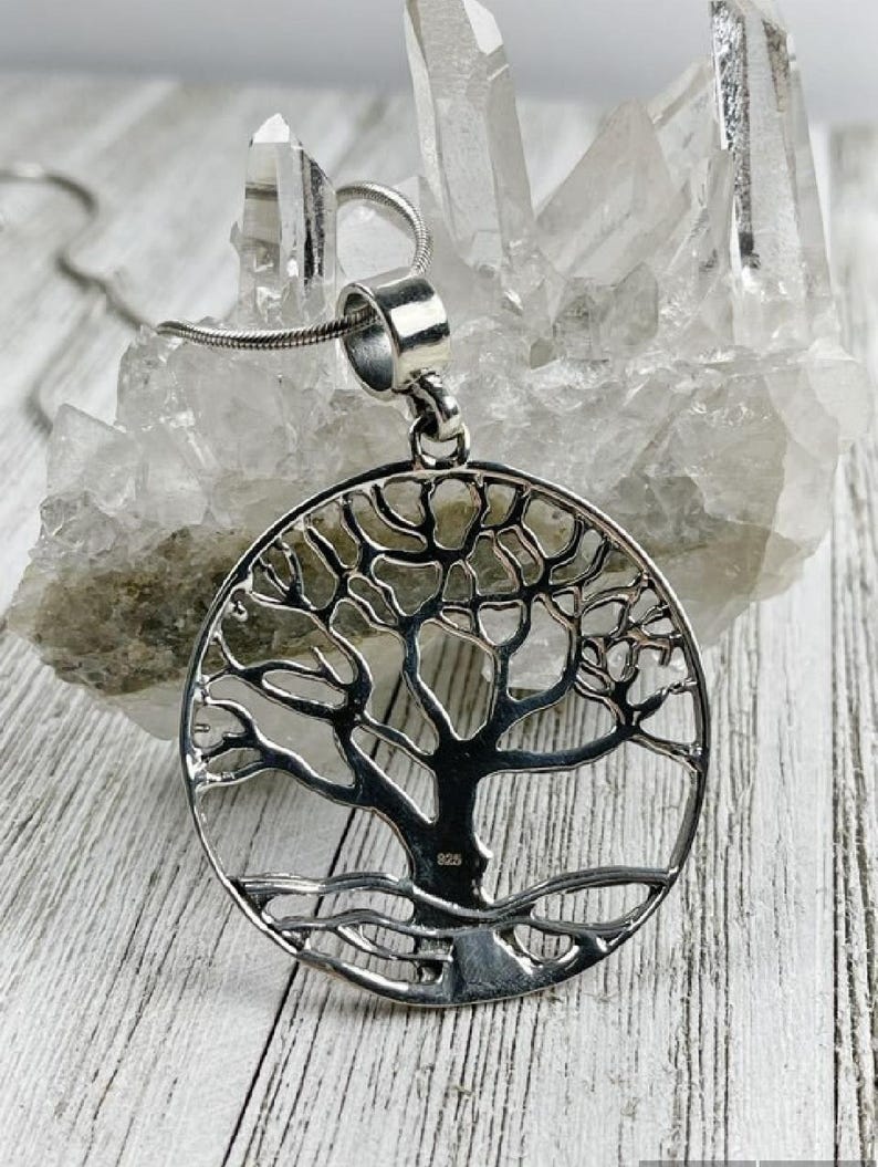 Sterling Silver Statement Tree of Life Pendant - Etsy