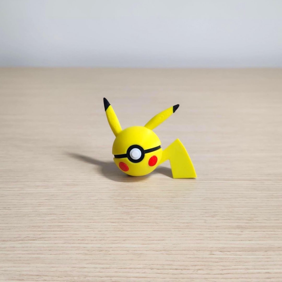Pikachu Pokeball Magnet, 3D Printed Fridge Magnet - Etsy