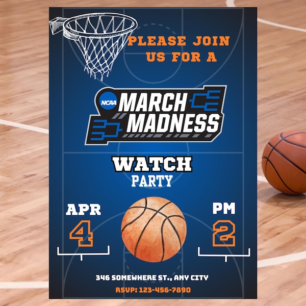 March Madness Invitations - Etsy