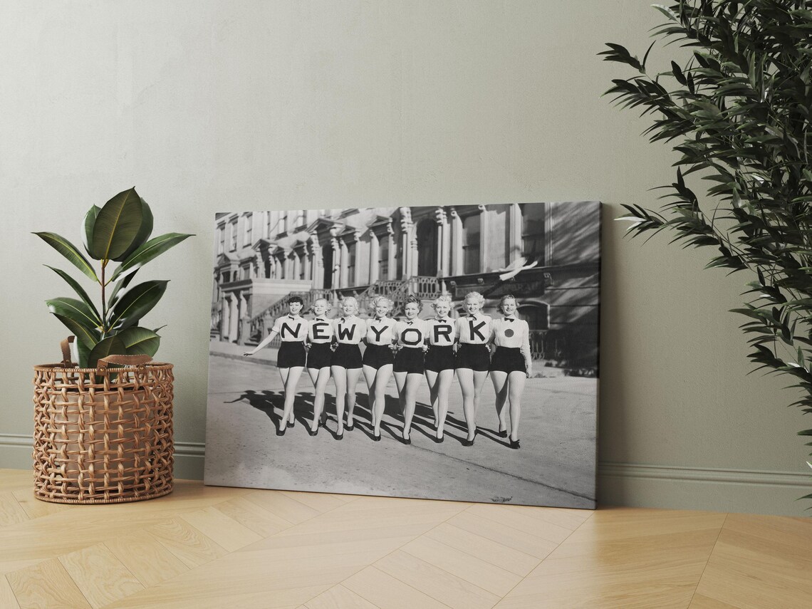 New York Chorus Line, Black and White Art, Vintage Wall Art, New York ...