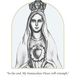 Our Lady of Fatima Holy Card - Etsy