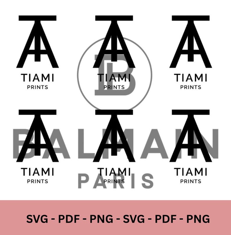 Balmain Logo - SVG, PDF, PNG - Designer Files for Cricut. Designer ...