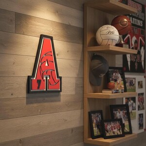 Custom Volleyball Letter Sign – Personalized 12" Wooden Wall Decor ...