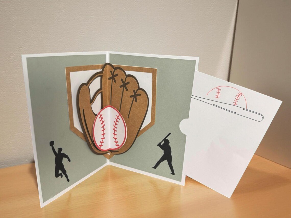 Personalized Baseball Birthday Pop-up Card – 3D Sports Greeting - Etsy