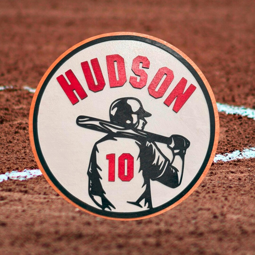 Custom Baseball Jersey Name & Number – Personalized Baseball Sign W ...