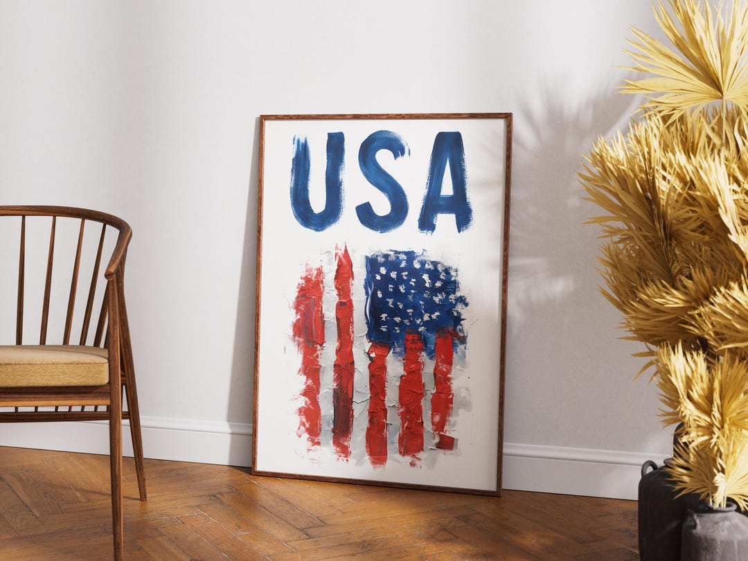 USA Poster | United States of America Patriot Home Decor Wall Art ...
