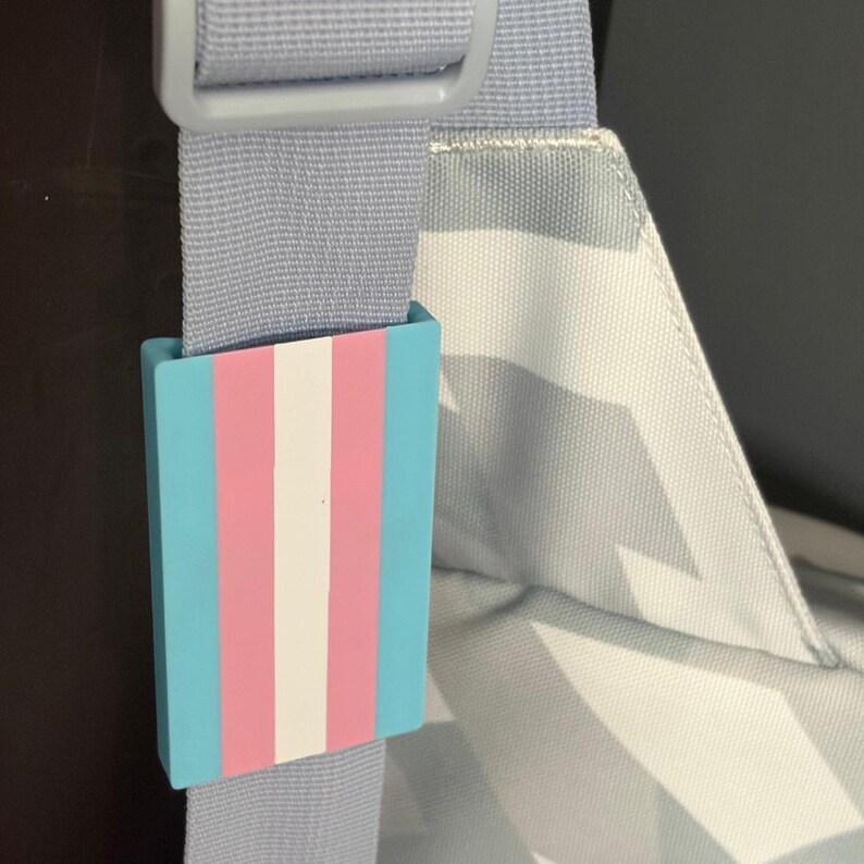 Trans Pride Bag Flag – Backpack Charm, Travel Luggage Tag, Purse Strap ...