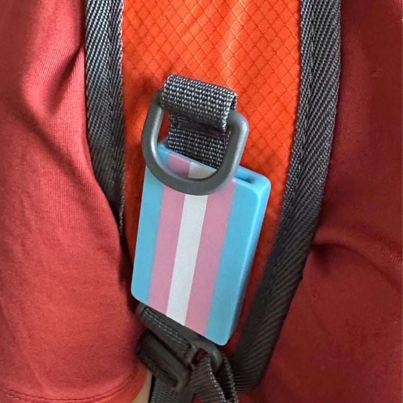 Trans Pride Bag Flag – Backpack Charm, Travel Luggage Tag, Purse Strap ...