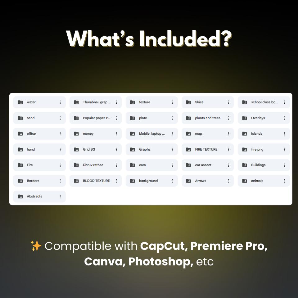 1000 Thumbnail Assets Pack: Social Media Elements (digital Download) - Etsy