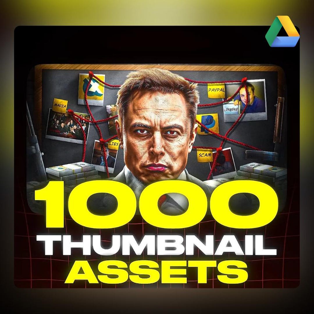 1000 Thumbnail Assets Pack: Social Media Elements (digital Download) - Etsy