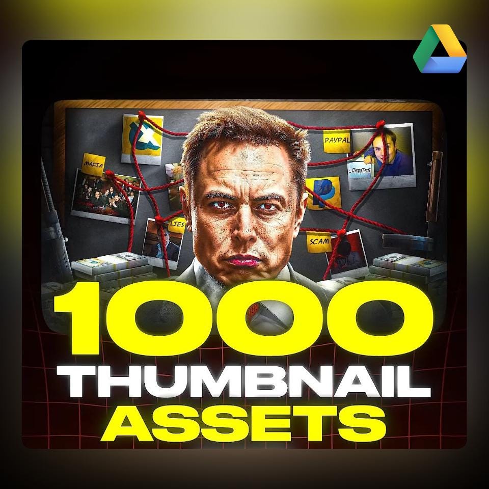 1000 Thumbnail Assets Pack: Social Media Elements (digital Download) - Etsy