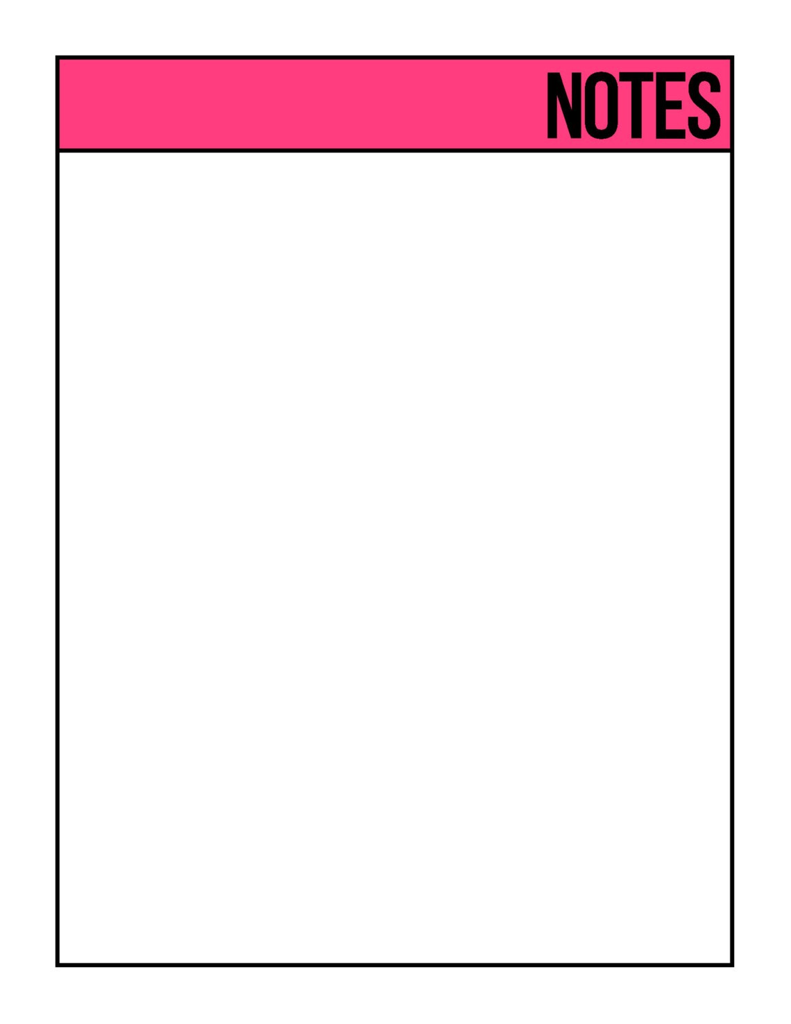 Pink Undated Weekly Planner Printable, Week on 1 Page, Letter Size ...